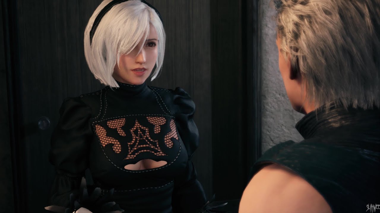 Tifa Cosplay 2B from Nier Automata - Final Fantasy VII Remake - YouTube