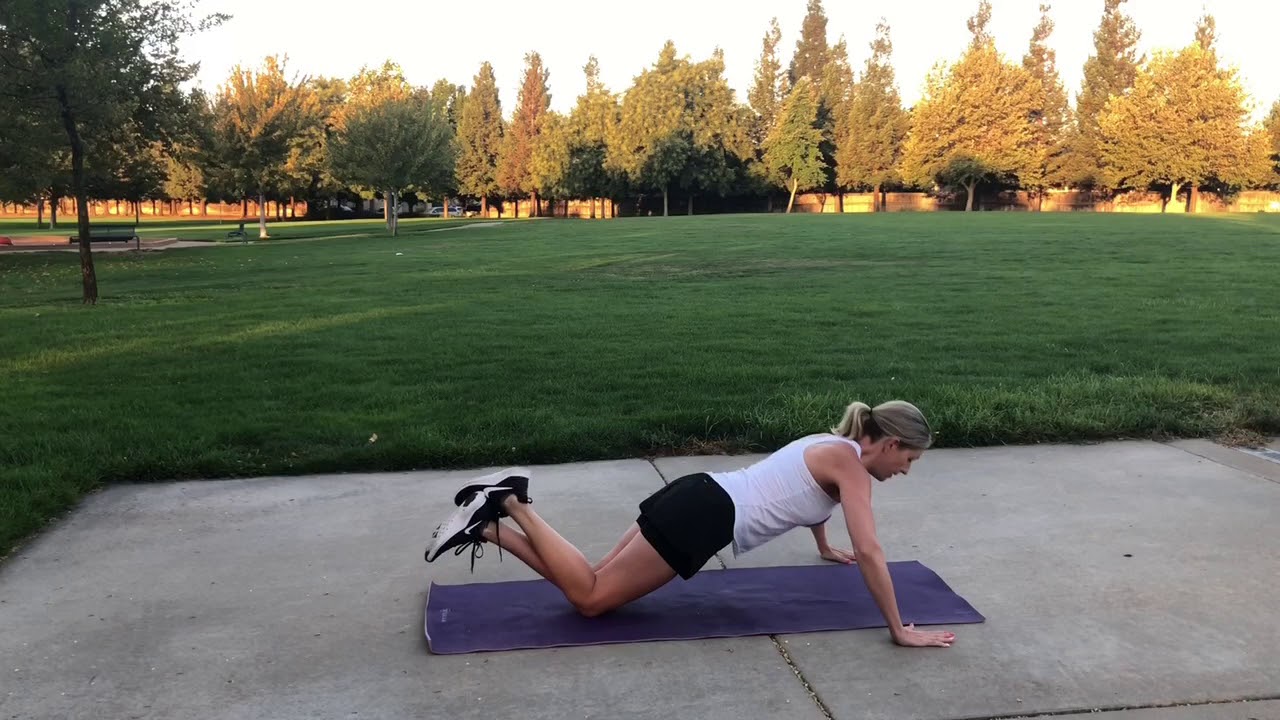 Push-Up Regression: Knees - YouTube