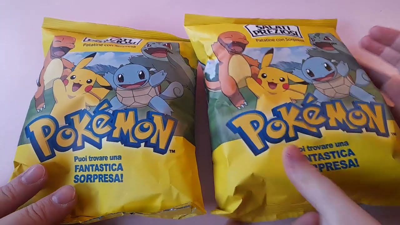 Pokemon Patatine con sorpresa Salati preziosi - YouTube