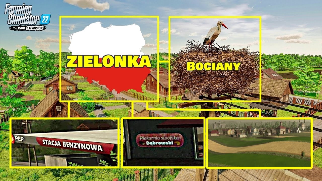 Na ile POLSKA jest mapa ZIELONKA w Premium Expansion do FS22 - YouTube