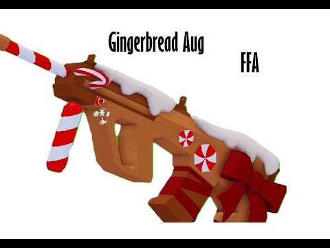 Playing with the GINGERBREAD AUG skin in Roblox RIVALS! - YouTube