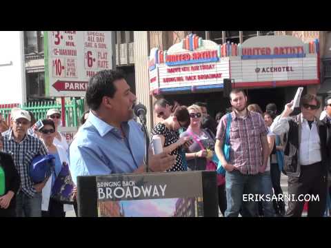 Day on Broadway Jessica Wethington McLean & Jose Huizar 2014 - YouTube