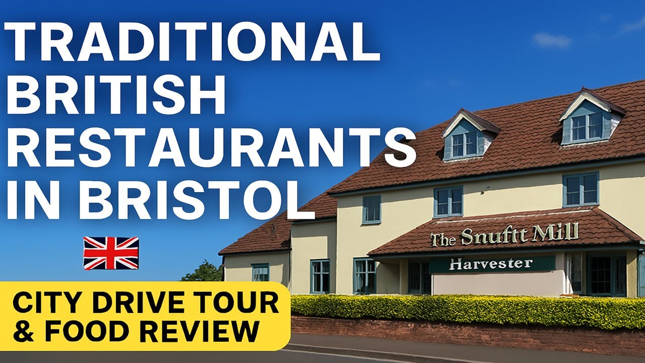 Drive around Bristol Centre to Check Out British Restaurants - YouTube