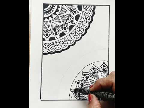 2 Mandala quarters easy drawing step by step. @ajdrawings23 - YouTube