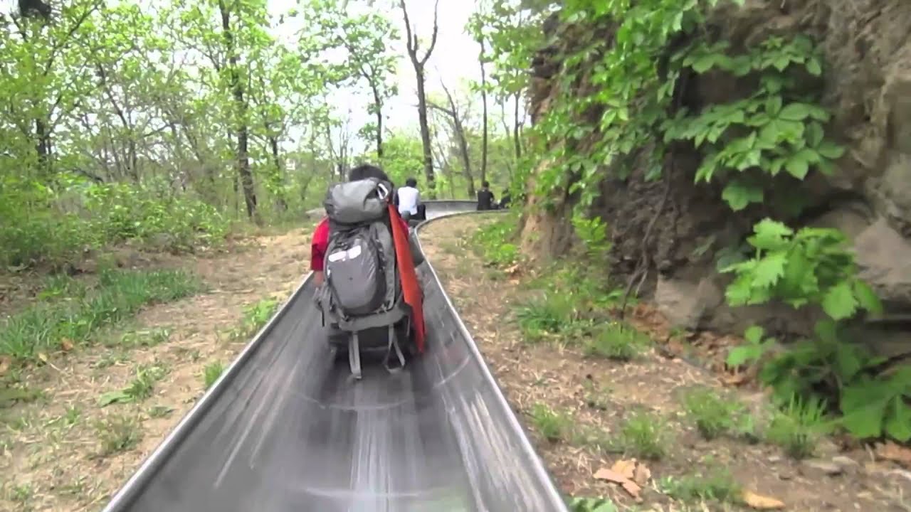 Mutianyu Great Wall Slide - YouTube