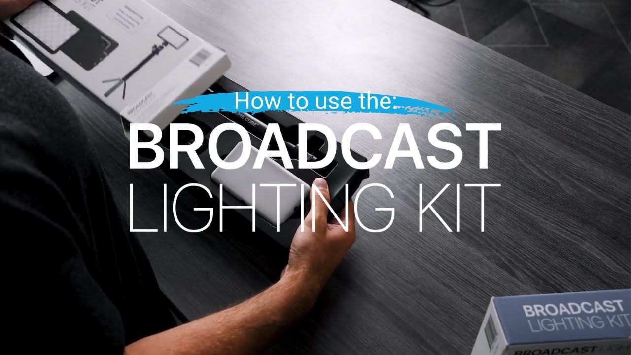How to Use the Broadcast Lighting Kit from Lume Cube - YouTube