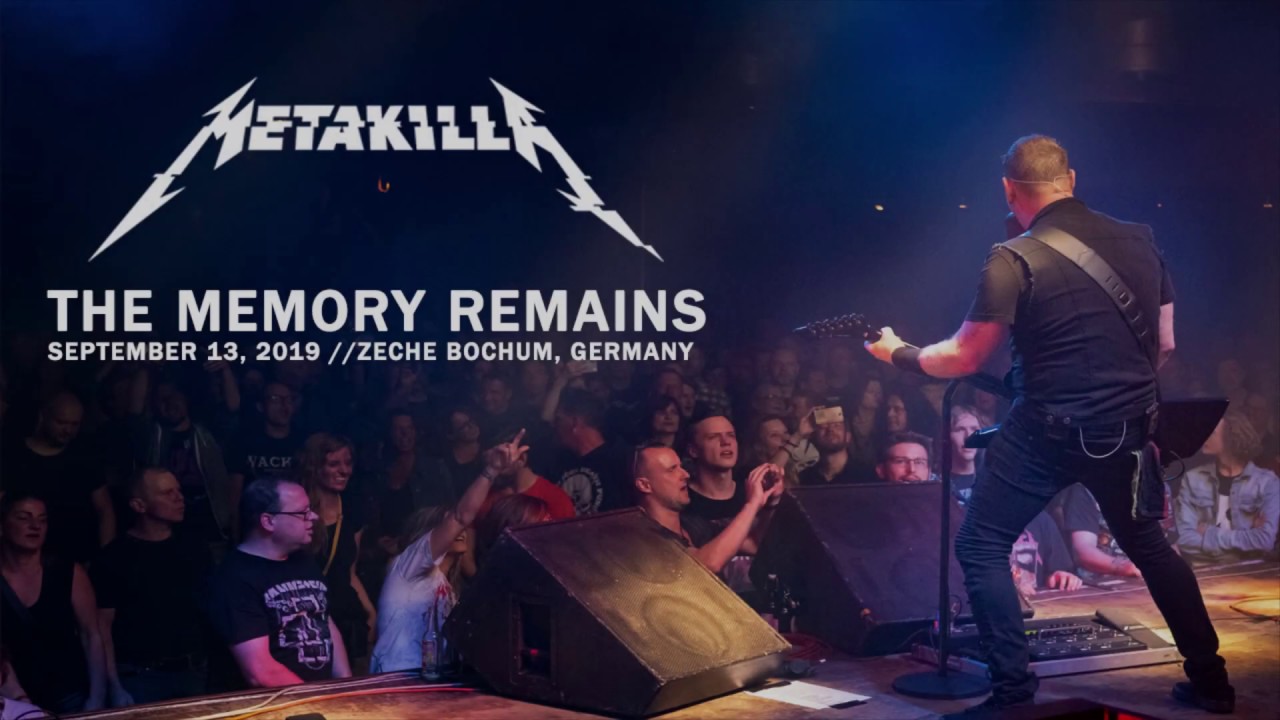 METAKILLA The Memory Remains // Live at Zeche Bochum // September 13 ...
