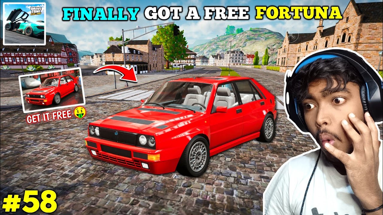 Finally got a free fortuna car in drive zone 🤑 || drive zone online ...