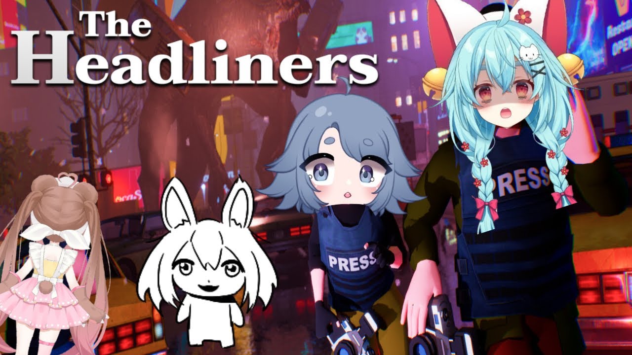 Cute Journalists run from spooky monsters! [The Headliners Collab ...