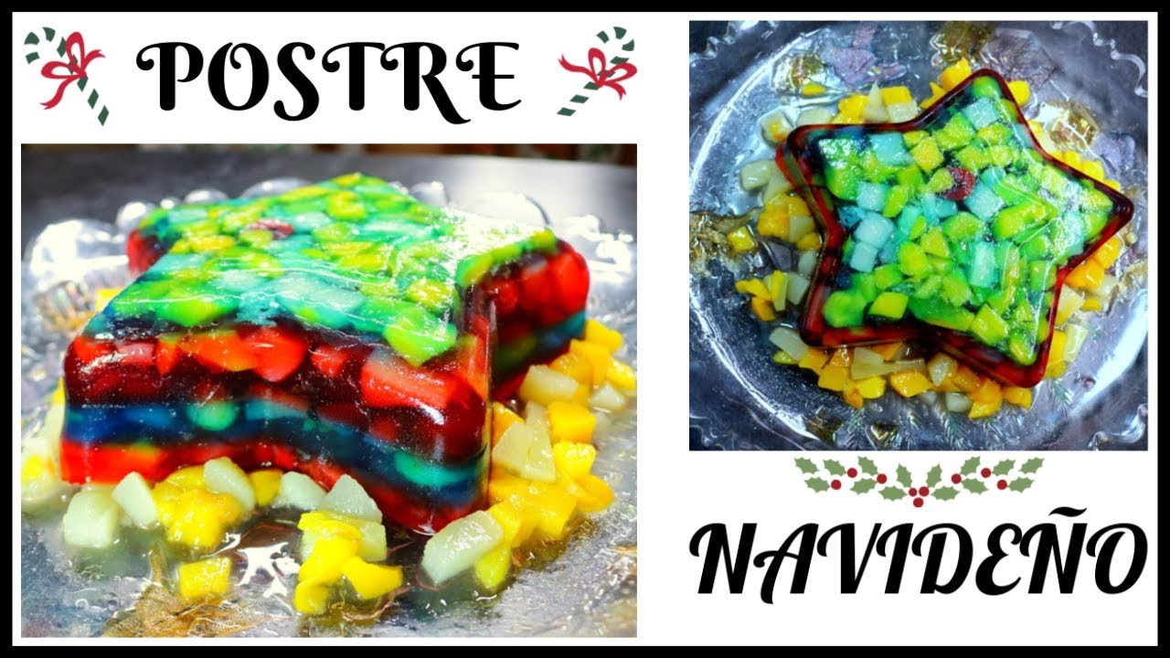 POSTRE NAVIDEÑO CON SOLO 3 INGREDIENTES/SIN HORNO/COMO HACER/RECETA ...