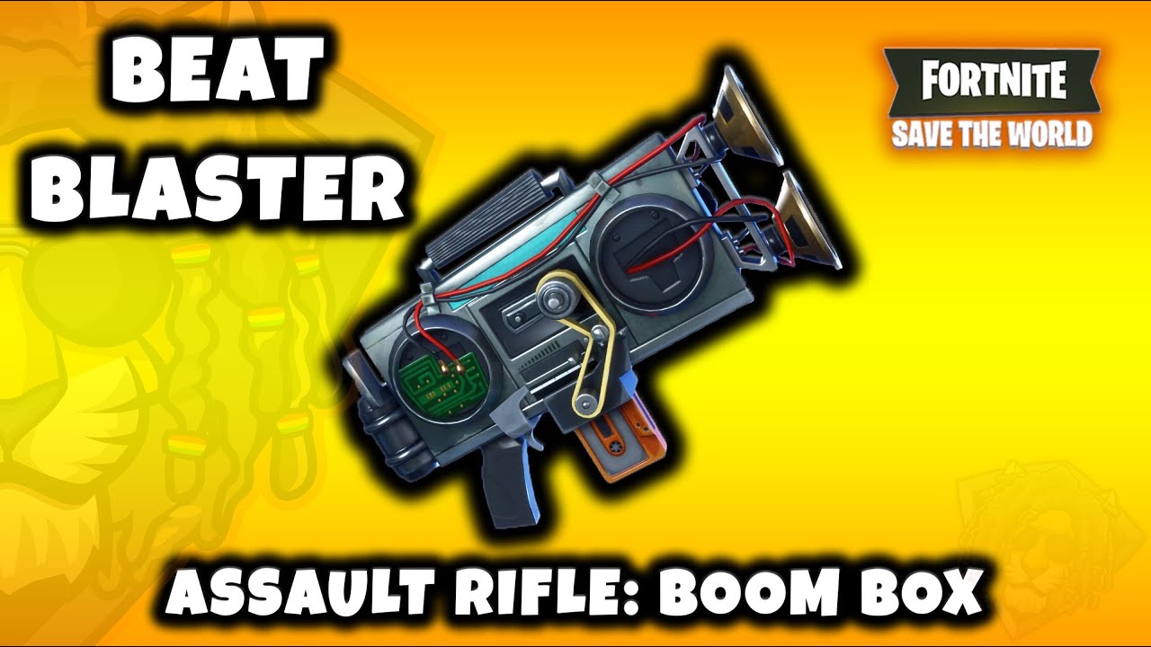 Beat Buster ~ Assault Rifle ~ Boom Box Set ~ Save The World ~ Fortnite ...