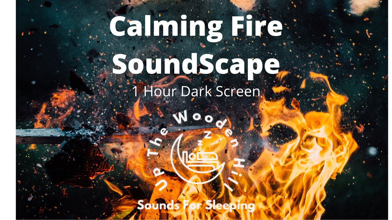 Black Screen - Relaxing Fire - 1 Hour - YouTube