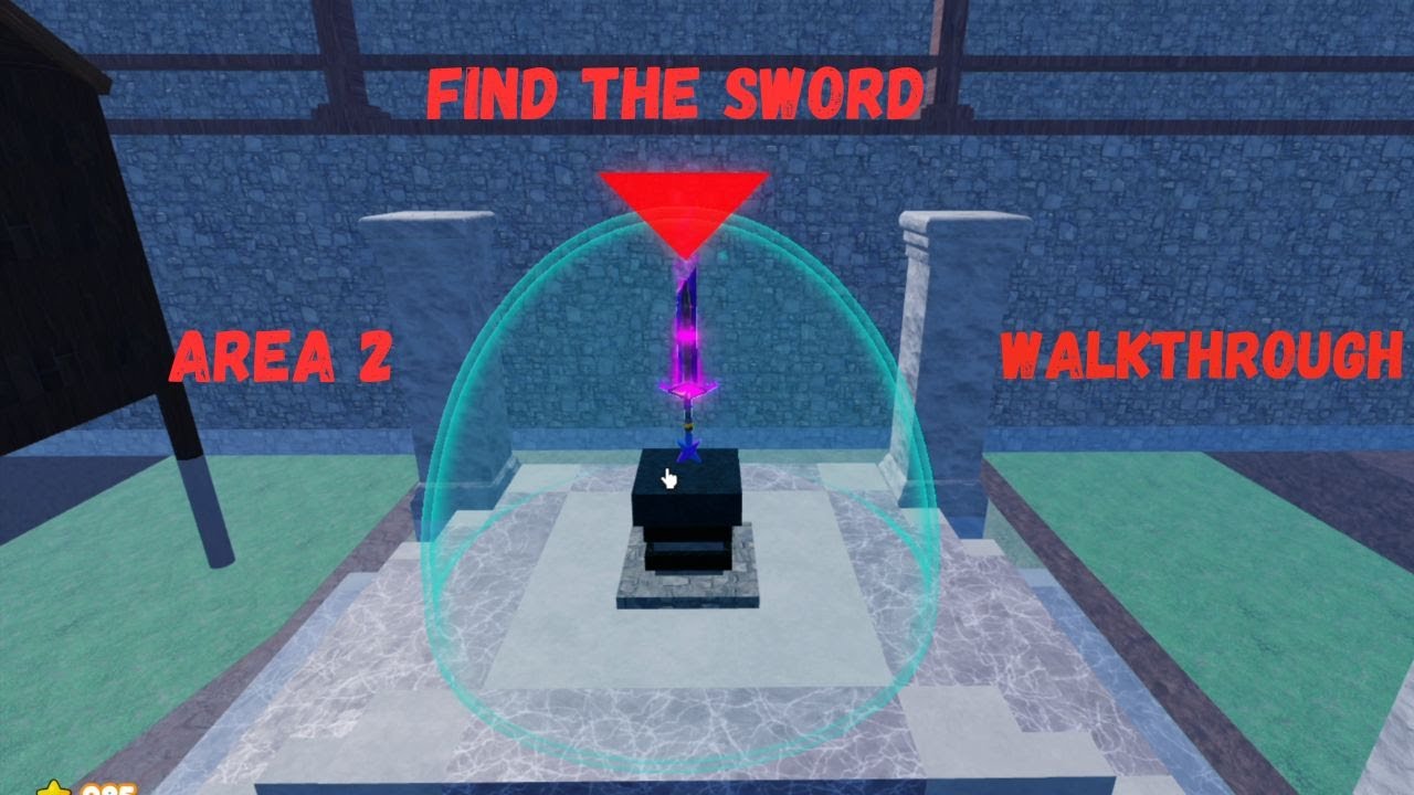 Roblox Find the Sword - Area 2 All 24 Swords Location - YouTube