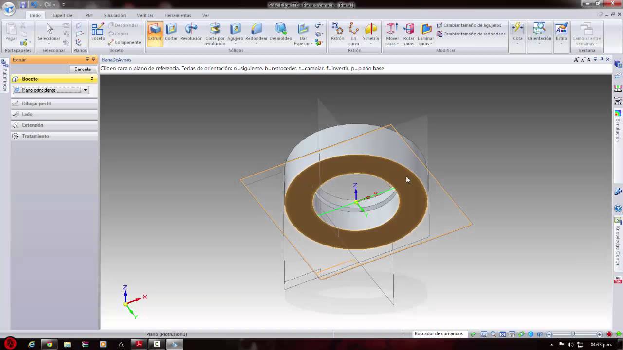 GUIA DE COJINETE-SOLID EDGE ST6 - YouTube