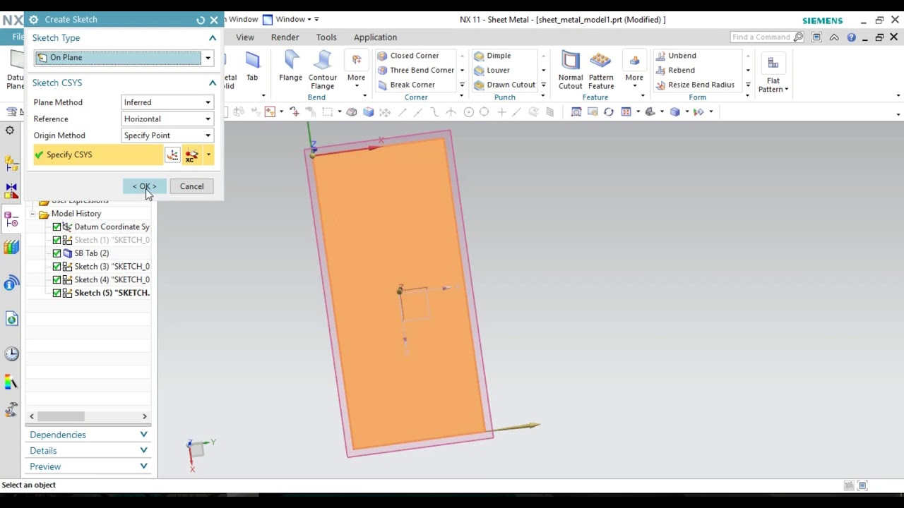 NX-Sheetmetal - Dimple, Louver, Drawn cut,Bead , Solid punch, Gusset ...