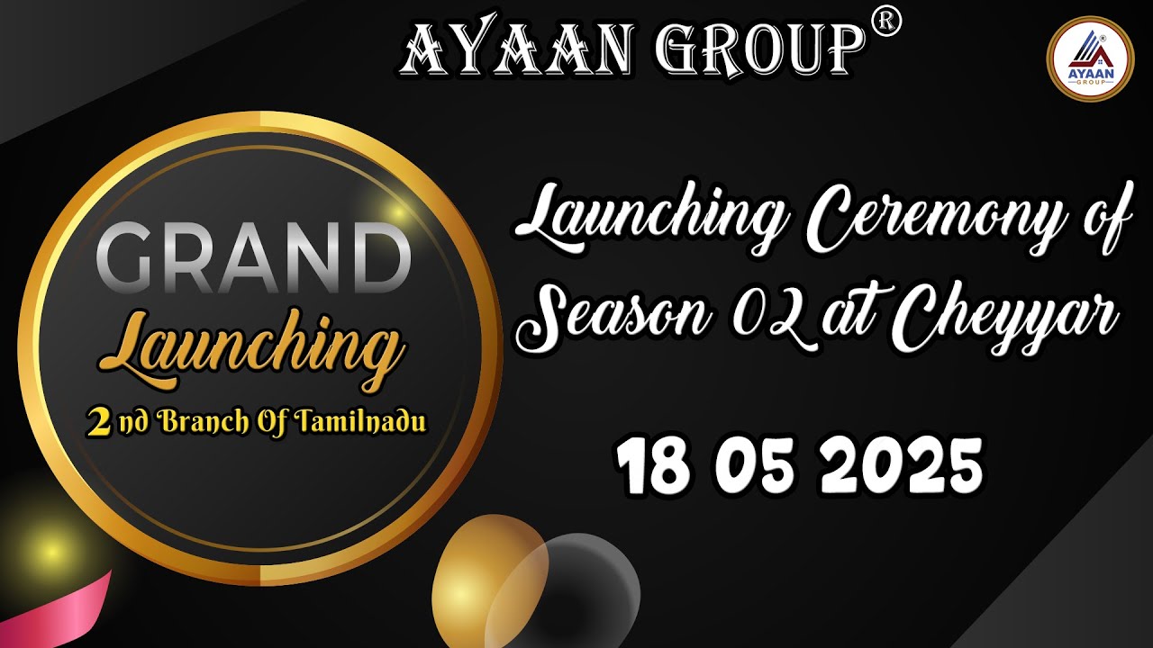 Ayaan Group Chennai season 2 Grand Launching At Cheyyar - YouTube