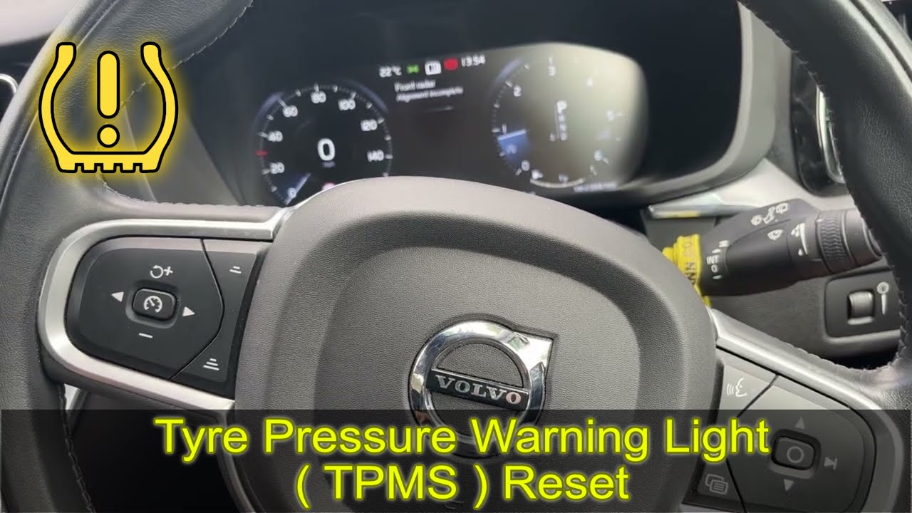 2019 VOLVO XC60 tyre pressure warning reset - YouTube