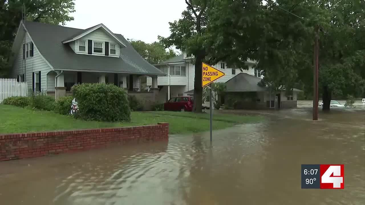 Federal and state emergency officials visiting flood-damaged ...