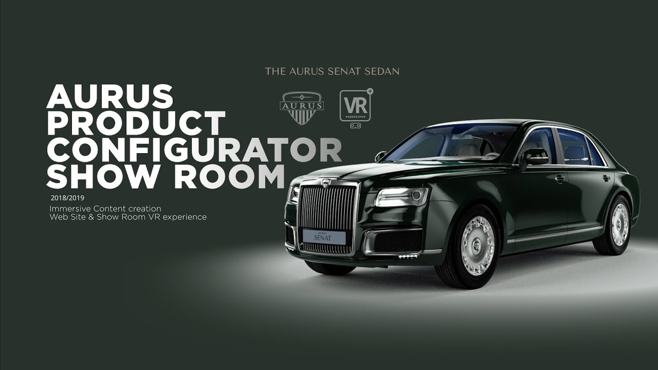 aurus sedan screencast vr set, light interior - YouTube
