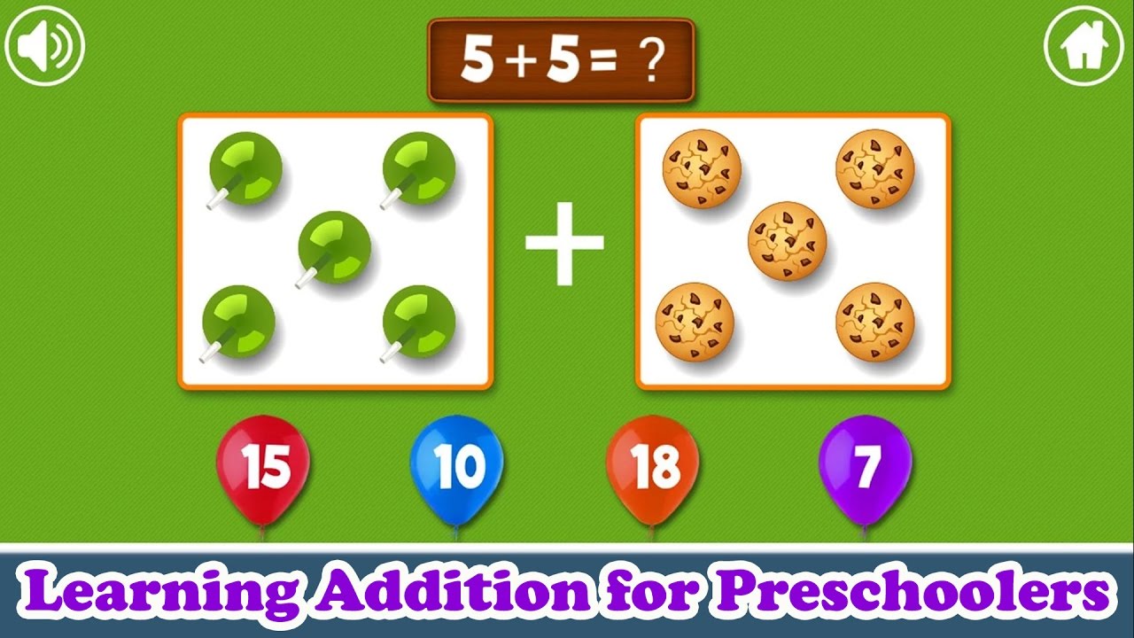 Learn Math for Kids - Learning Addition for Preschoolers - YouTube