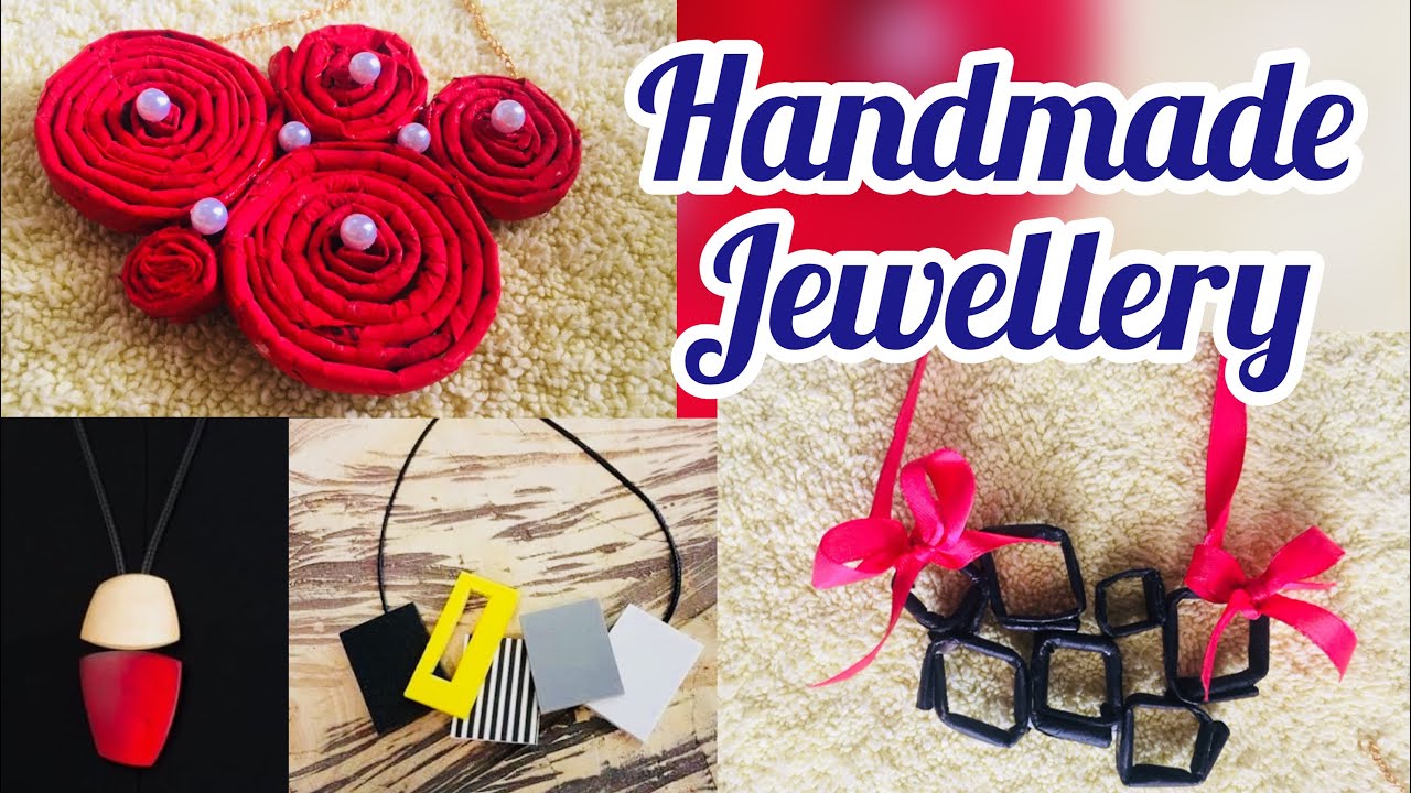Handmade jewellery/ necklace making at home/DIy jewelry /Easy jewelry ...