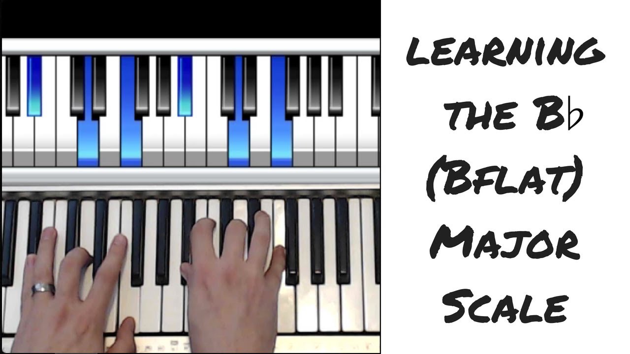 Learning The Bb (Bflat) Major Scale - How To Play - Piano Lesson - YouTube