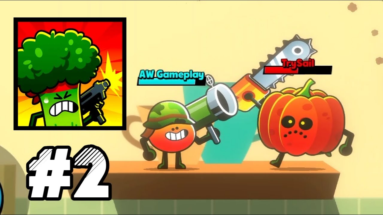 Food Gang - Gameplay Walkthrough Part 2 - Tomato VS Pumpkin (Android ...