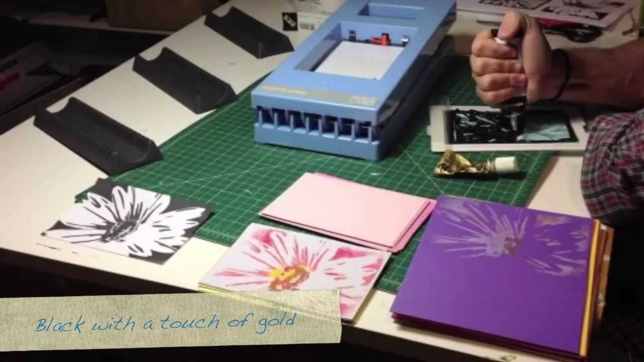 DIY: Greeting Cards- Printmaking Process - YouTube