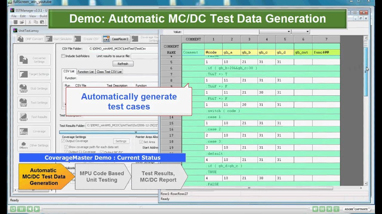 CoverageMaster winAMS Demo - YouTube