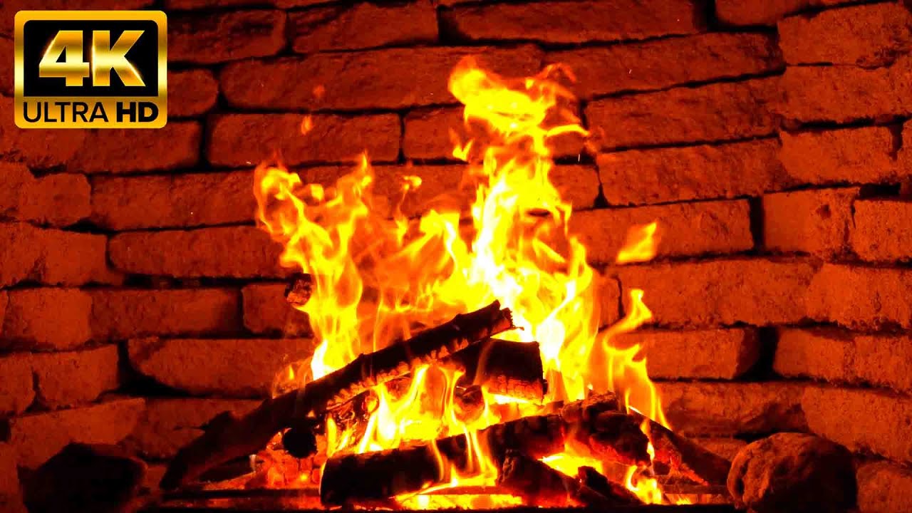 🔥 Perfect Fireplace Burning for Relaxation | Autumn Fireplace 4K with ...