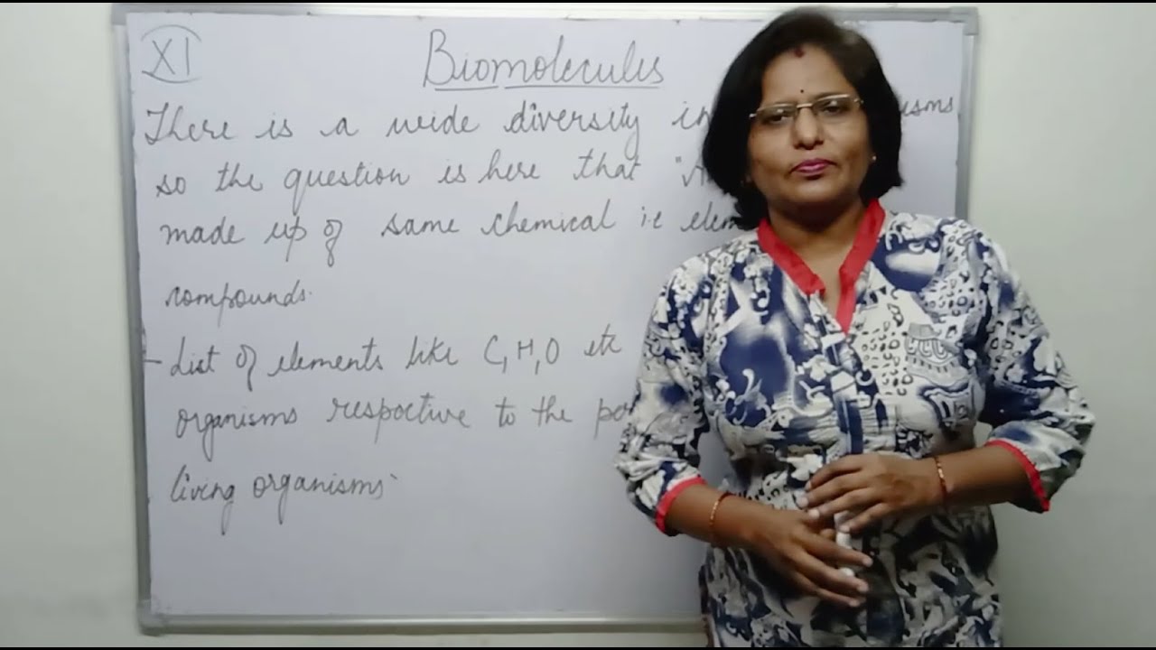 Bio-molecules and Amino Acids in HINDI by Ma'am Neera Sharma| CBSE ...
