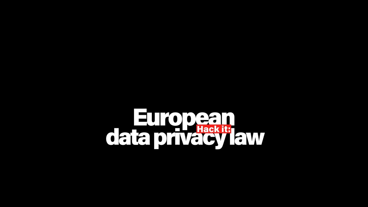 Hack it! European Data Privacy Course (GDPR) Course Commercial - YouTube