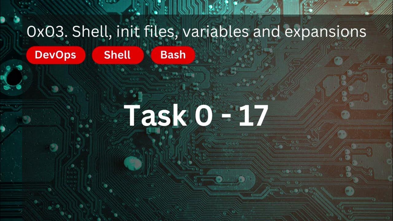 0x03 Shell Init Files Variables And Expansions 0 17 Youtube