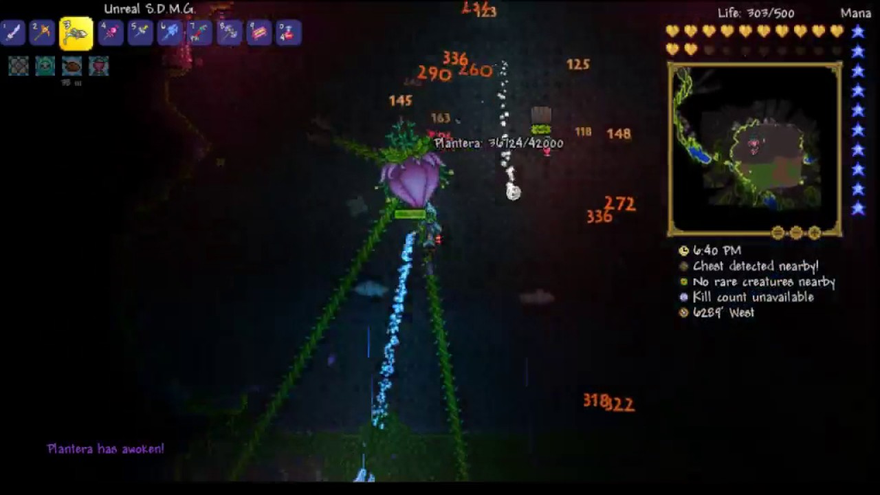 Terraria Expert map. How to do plantera in few seconds - YouTube