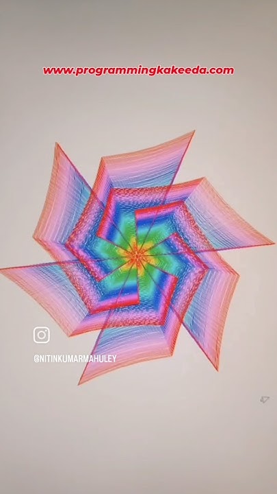 Rose Design Using Python Turtle Graphics Youtubeshorts Pythonlearning Youtube