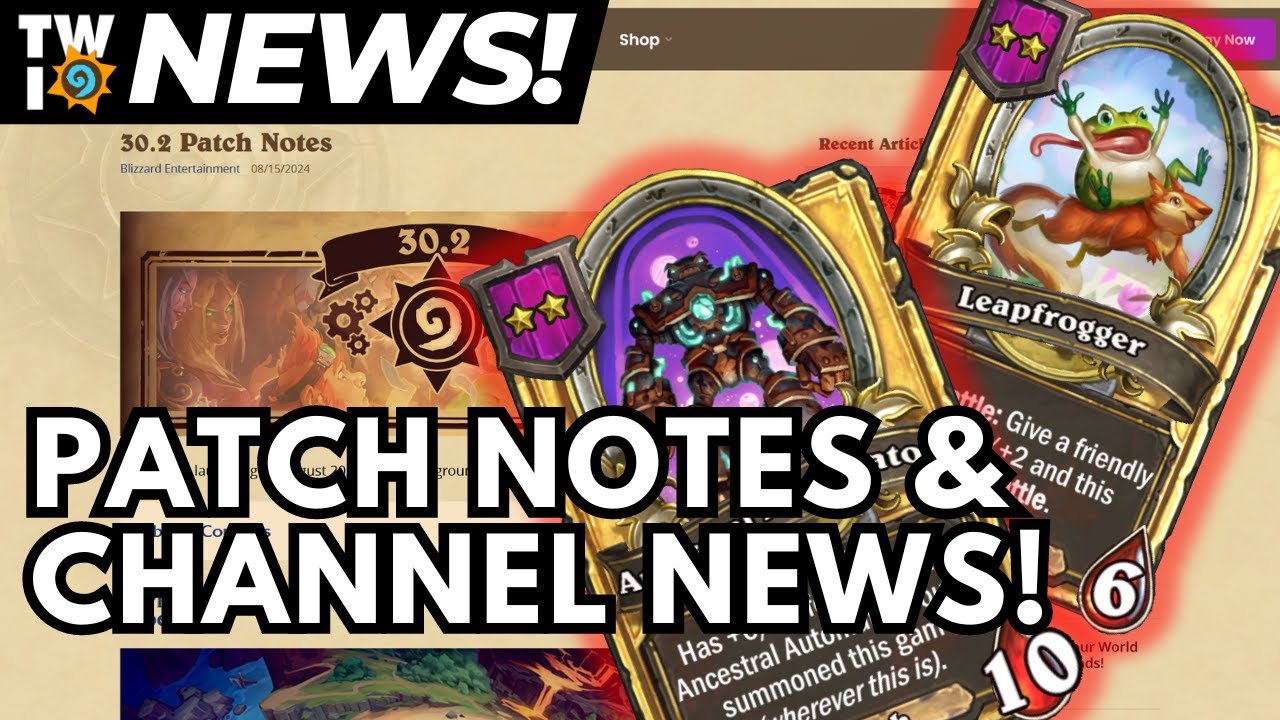 Hearthstone Patch Notes & Channel News!!! - YouTube