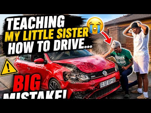 Teaching My Little Sister How To Drive… BIG MISTAKE! 😭 (Gone Wrong)