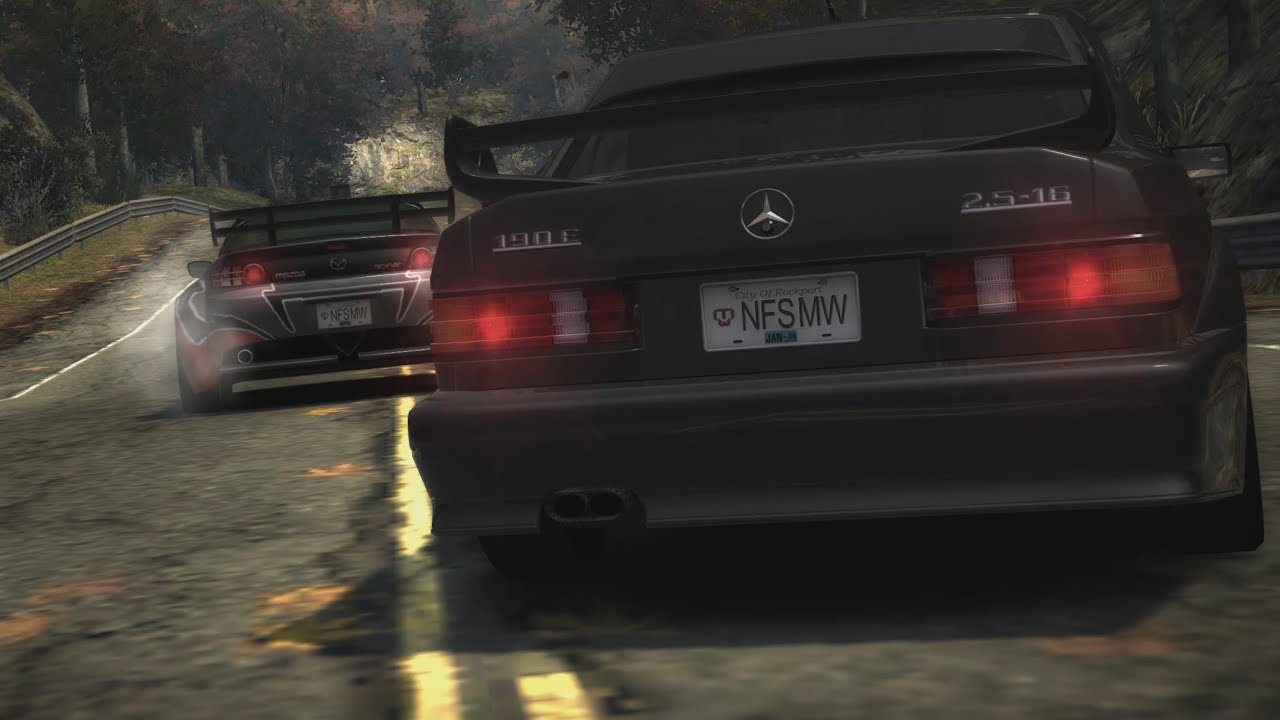 NFS Most Wanted - Racing Izzy in a Mercedes 190E Evo - YouTube