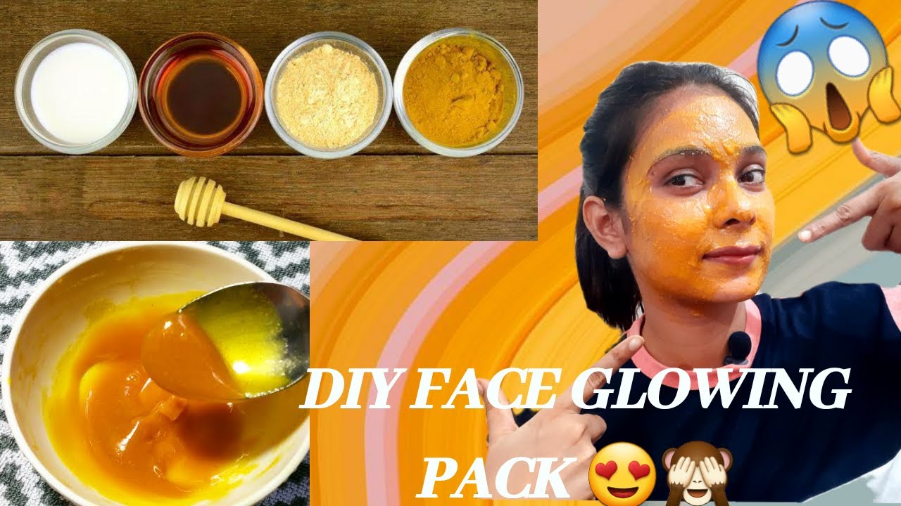 MAGICAL FACE MASK FOR GLOWING SKIN | HOME INGREDIENTS | BESAN ...