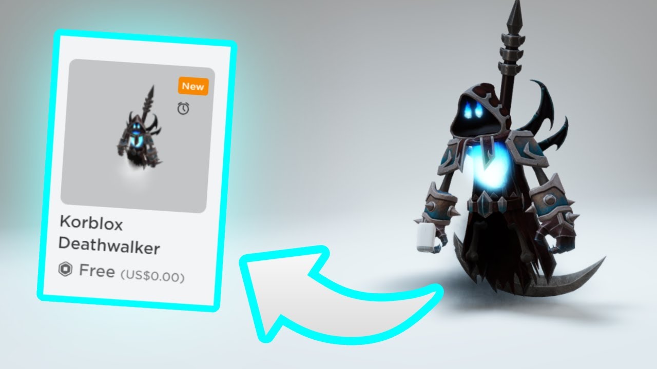 HOW TO GET FREE KORBLOX DEATHWALKER!! 🤫😳😳 - YouTube