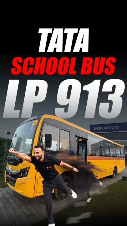 Tata 913 LP CNG – Comfortable, Reliable & Eco-Friendly School Bus - YouTube