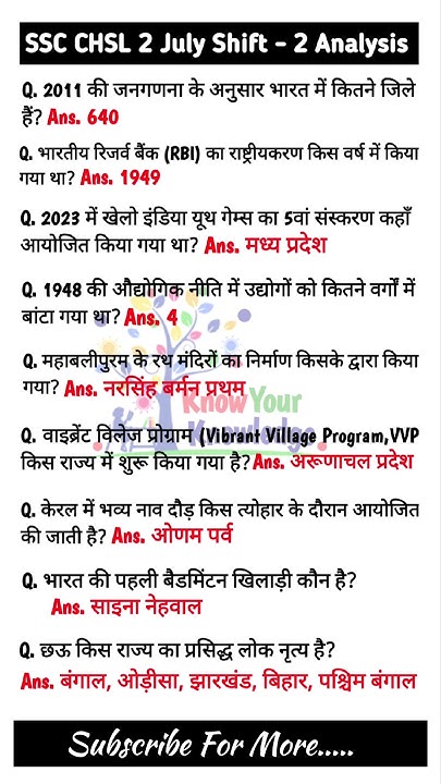 SSC CHSL Exam Analysis 2024| 3July 2nd Shift|SSC CHSL Question Paper 2024|SSC CHSL Exam Review ...