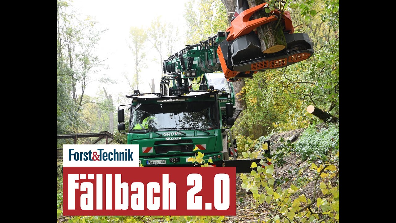 Fällbach 2.0 - Der neue Hochleistungs-Fällkran von Albach - YouTube