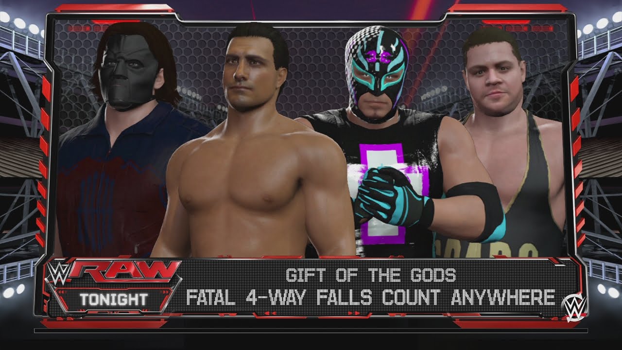 WWE 2K16 - Matanza vs. Rey Mysterio vs. Alberto vs. Grado - Gift of the ...