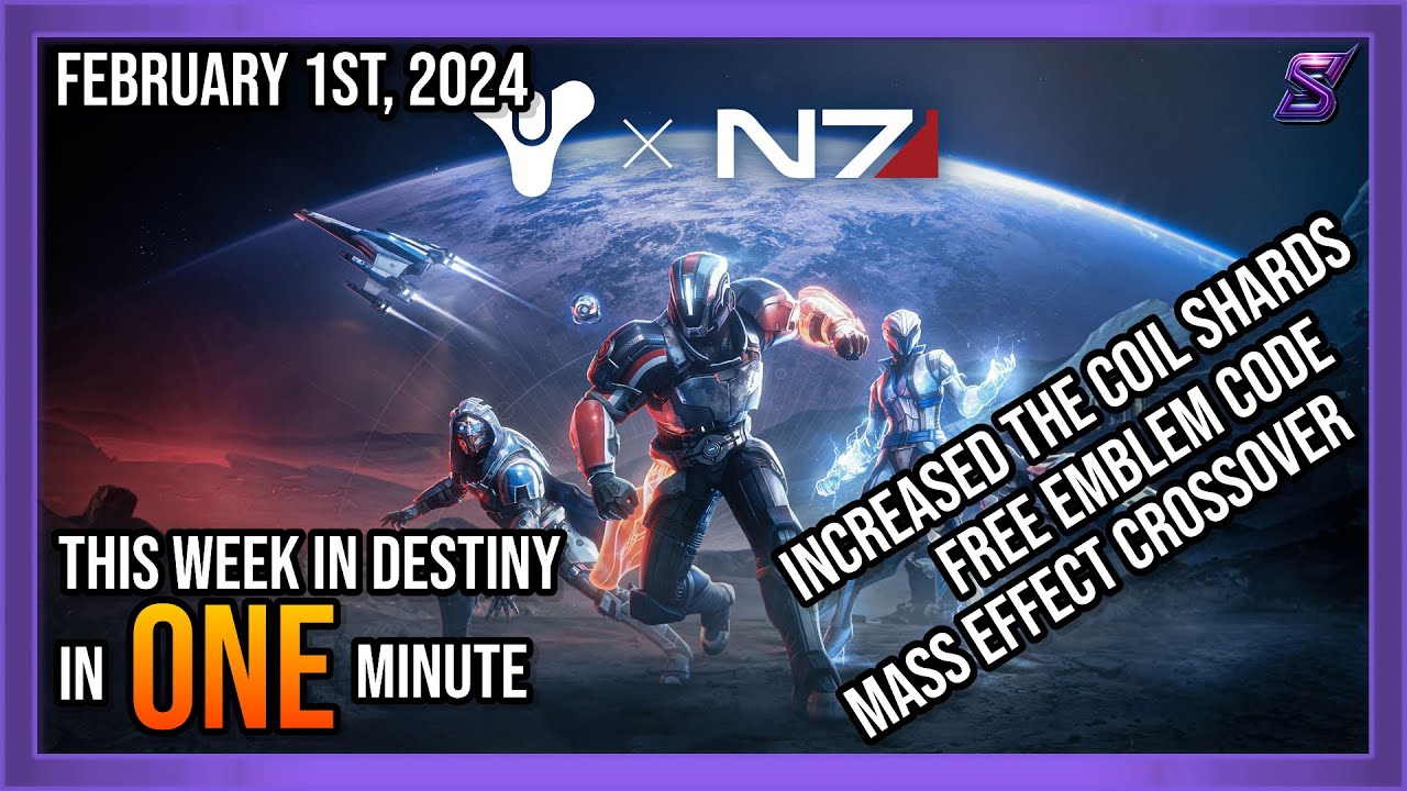 MASS EFFECT CROSSOVER, FREE EMBLEM CODE, INCREASED SHARDS IN THE COIL ...