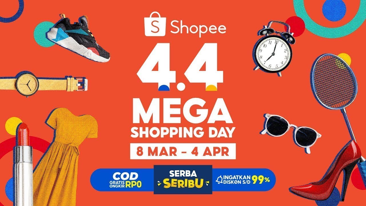SHOPEE HAUL ! unboxing shope MEGA SHOPING DAY 4.4 ! - YouTube