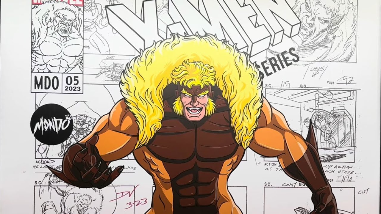 X-men Animated Series Sabertooth Mondo Figure Review - YouTube
