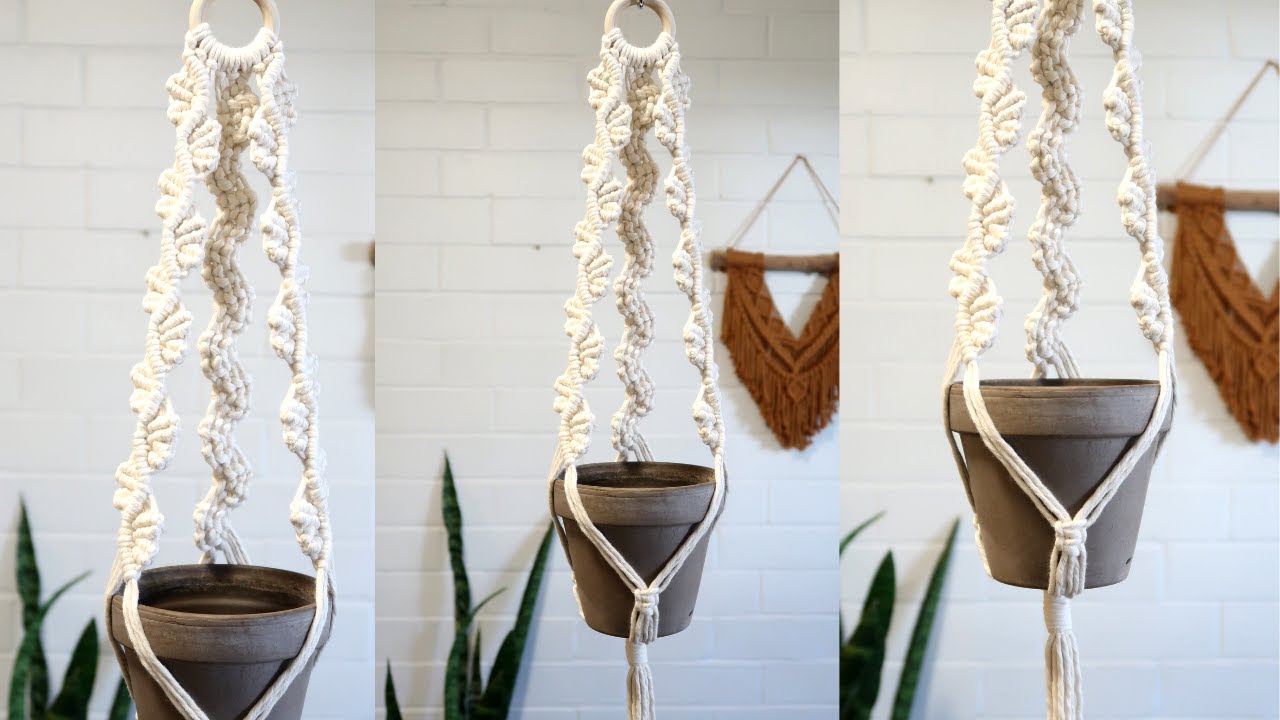 DIY Macrame Plant Hanger | Macrame Plant Hanger Tutorial - YouTube