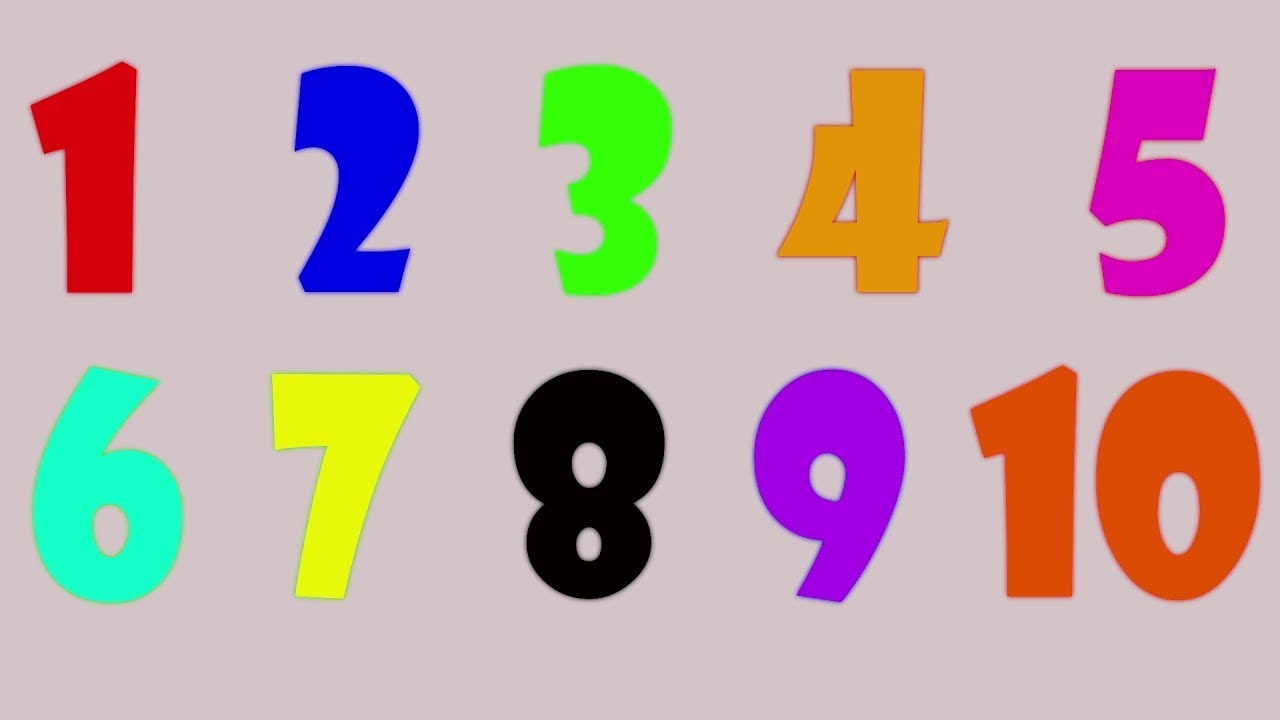 Number Song | 123 Numbers | Number Names | 1 To 10 | Counting for Kids ...