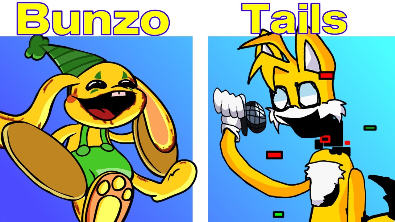 Friday Night Funkin' Bunzo Bunny & Corrupted Tails (FNF Mod/Come and ...